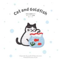 China Playful Cat Guardianship Iron-On Patches Storybook Magic for Tote Bags & Denim Jackets for sale