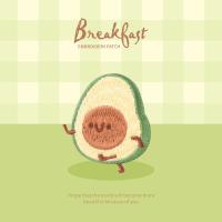 China Customizable Dancing Avocado Patch - Whimsical DIY Accent for Bags & Denim for sale