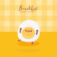 China Custom Mood-Boosting Egg Patch - Whimsical Kitchen Charm for Bags & Jackets for sale