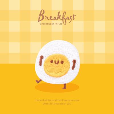 China Custom Mood-Boosting Egg Patch - Whimsical Kitchen Charm for Bags & Jackets for sale