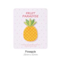 China Custom Joy Pineapple Patches Eco-Friendly Iron-On Decor with Uplifting Messages for sale