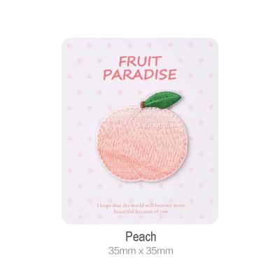 China Mix Match Fruit Stickers 3d Clothing Embroidery Patch Durable and long-lasting Iron-On Patches for Clothes Bags Hats for sale