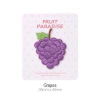 China Whimsical Grape Badge Personalized Iron-OnEmbroidery Patches for Decor To Spread Kindness for sale