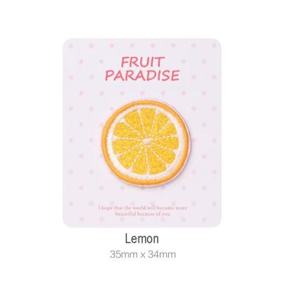 China ​​Customizable Lemon Iron-On Patches - Vibrant Design & Washable Fabric for DIY Style​ for sale