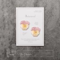 China Custom Vibrant Pansy Iron-On Patches Hand-Painted Art for All-Season Style and Effortless Customization for sale