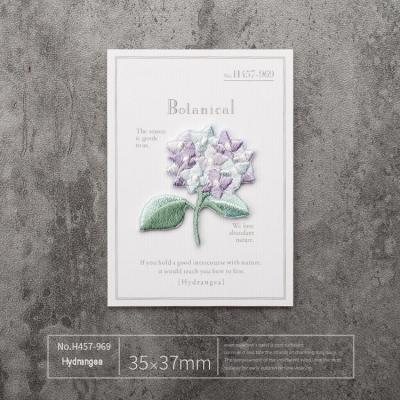 China Lush Hydrangea Iron-On Patches – 3D Floral Texture, Waterproof & Perfect for Home Décor for sale