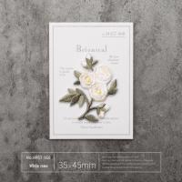 China Custom White Rose Iron-On Clothing Patch – Reusable, Eco-Friendly & Instant Style Upgrade​ for sale