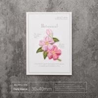 China Dreamy Cherry Blossom Iron-On Patches Delicate Petal Texture Lightweight Memory-Keeping Style Border hot cut for Shoes for sale