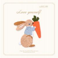 China Customized Iron-On Patches Personalized Adorable Rabbit Design Washable Multi-Surface Friendly for sale