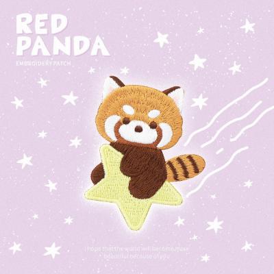 China DIY Raccoon Fabric Patches Reusable and Easy to Apply with Iron-on Backing for sale
