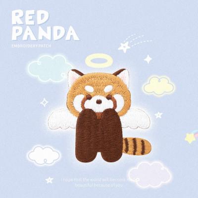 China Embroidery-Style Raccoon Patches Perfect for Clothing Decoration Active Wear Fabric Material for sale