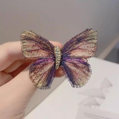 China Whimsical Butterfly Pin Customizable Nature-Themed Accessory for Bridal or Everyday Looks for sale