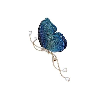 China Twilight Blue Winged Pin: Multi-Angle Shine for Outfits & Gift Boxes for sale