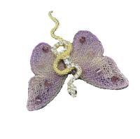China Whimsical Butterfly-Serpent Brooch - Lightweight Statement Jewelry for Fashion & Gifting for sale