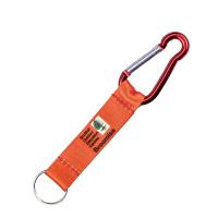 China Silk Screen Printed Brooklyn-Inspired Key Holder Vibrant Fabric Loop with Metal Lobster Claw Clip Merch Adventure Essentials for sale