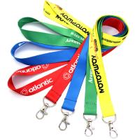 China Custom Silk Woven Sublimation Printed Anime Design Promotional Lanyard with Breakaway Clip for sale