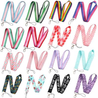 China Custom Lanyard With Id Card Badge Holder Nylon Anime Cell Phone Lanyard Keychain Printed Polyester Lanyards With Logo Custom for sale