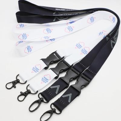 China Custom Polyester ID Card Holder Lanyards with Sublimation Printing Water Resistant & Hook-Turn Wearers Into Brand Ambassadors for sale