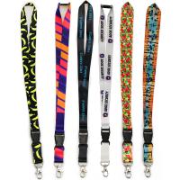 China Print Keychain Neck Personalized Lanyards Custom Breakaway Sublimation Nylon Polyester Lanyards With Logo Custom Gift Lanyard for sale