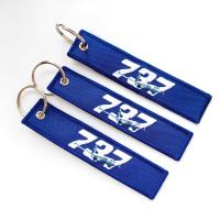China Custom Woven Keychain with Polyester Thread Durable and Eco-Friendly Personalized Fabric Keychain for sale