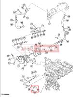 China ISUZU Turbo Water Hose 0-03509140-0 OEM Standard Compatible with Deere 135D Original Sealed Packaging for sale