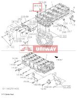 China 4JJ1 4JJ1TC Engine Bolt 0-28050860-0 Isuzu for Hitachi ZW220 ZW250 Excavator for sale