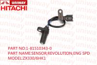 China For Isuzu 6HK1 Engine ZX330 ZX350 ZX360 Excavator Original Hitachi 1‑81510343‑0 Revolution Speed Sensor Spare Component for sale