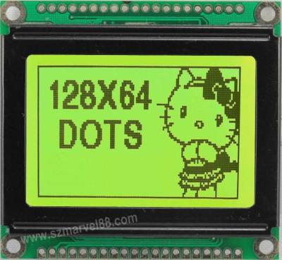 China M12864I-Y5, 12864 Graphics LCD Module, 128 x 64 dot-matrix Display, STN YELLOW, transflect for sale