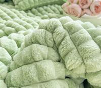 China 320gsm Soft Plush Coral Fleece Blanket Warm Minky Throw Blankets for sale