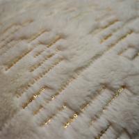 China Stylish Faux Fur Throw Blanket Nondisposable Luxury Embroidered Minky Throw Blankets for sale