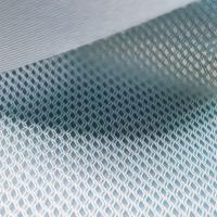 China 3mm Footwear Air Mesh Material Sports Apparel Poly Mesh Fabric 280gsm for sale