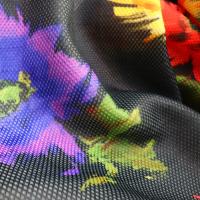 China 2mm Digital Printing Polyester Mesh Fabric Breathable Soft Mesh Fabric For Shoes for sale