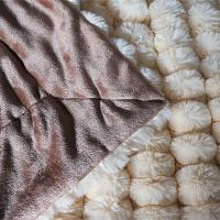 China Christmas Faux Fur Bed Throw Luxury Faux Fur Blanket Faux Fur Minky Throw Blankets for sale
