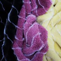 China European American Style Faux Fur Throw Blanket Cationic Fleece Blanket for sale