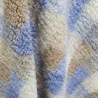 China Non Toxic Square Light Coral Throw Blanket Minky Fur Blanket for sale