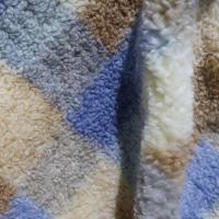China Non Toxic Square Light Coral Throw Blanket Minky Fur Blanket for sale