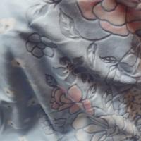 China Polyester Coral Fleece Blanket Double Sided Faux Fur Bed Throw Ghost Blanket for sale
