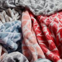China 320gsm Double Sided Coral Throw Blanket Faux Throw Blanket For Winter Fade Resistant for sale
