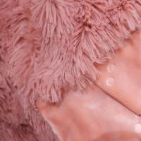China HomeLightweight Faux Fur Throw Blanket High Durability Fluffy Fur Blanket for sale