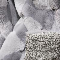 China Polyester Lightweight Coral Fleece Blanket Faux Fur Blanket For Winter 320gsm for sale