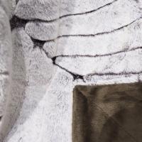 China 100% Polyester Coral Fleece Fabric Faux Fur Weighted Blanket for sale