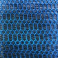 China 3mm Grey 3D Mesh Material 100 Percent Polyester Mesh Fabric Moisture Absorbent for sale