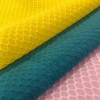 China 100% Polyester Mesh Fabric Knitted Airmesh Breathable Spacer Mesh Fine Black Mesh Fabric for sale