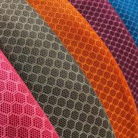 China 3mm Knitted Airmesh 250GSM Polyester Sports Mesh Fabric Tearproof For Luggage for sale