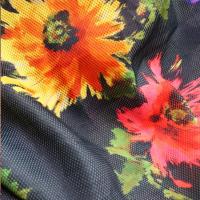 China 2mm Digital Printing Polyester Mesh Fabric Breathable Soft Mesh Fabric For Shoes for sale
