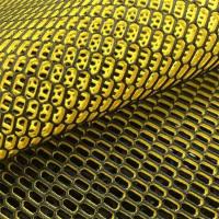 China 2 Color Knitted Air Mesh Material 100% Polyester Breathable Mesh Material for sale