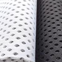 China 3mm Knitted Air Filter Mesh Fabric 100% Polyester 3d Spacer Mesh Fabric For Bag for sale