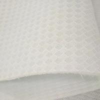 China Stretchable Polyester Mesh Fabric Semi Transparent Space Mesh Fabric 240 - 450GSM for sale