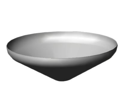 China Carbon Steel Conical Head 6mm - 200mm Outer Diameter Flat Bottom Head for sale