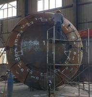 China Pressure Vessel Hemispherical Tank Heads ANSI Dish Ends 2100mm Diameter for sale